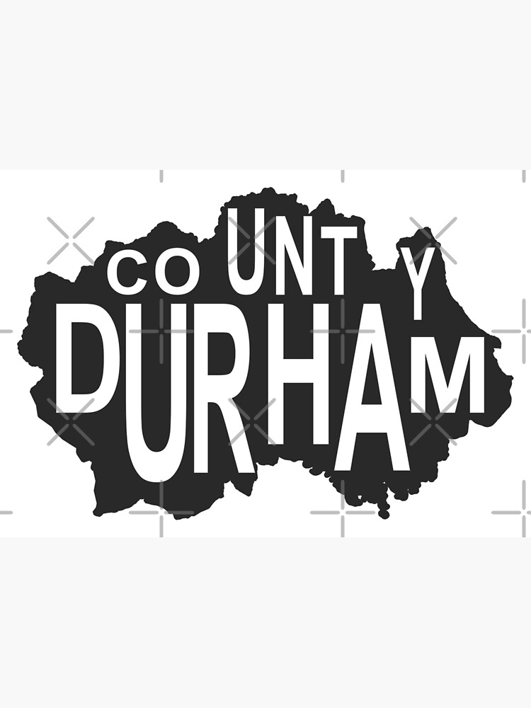 "County Durham Map Text Silhouette" Poster for Sale by GeorgeLemon ...
