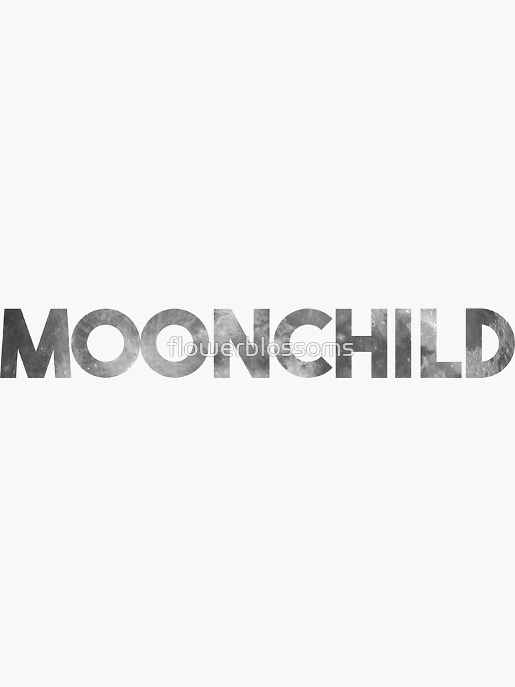 "Moonchild" Sticker for Sale by flowerblossoms | Redbubble