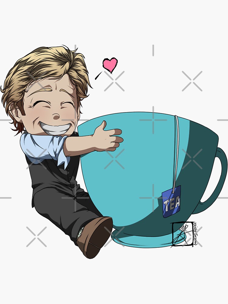 "Patrick Jane and his cup of Tea" Sticker for Sale by InvisibleRain ...