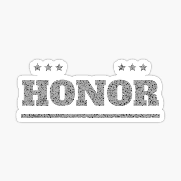 "Honor" Sticker by Miguellp334 | Redbubble