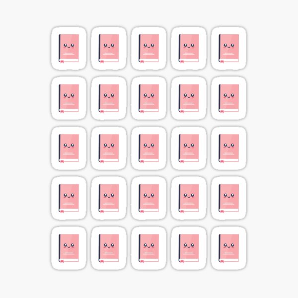 "Cute Kawaii Book Planner Sticker Set of 12 - Study Planner Stickers ...