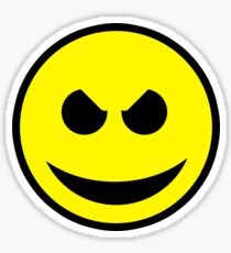 Evil Smiley Face Stickers | Redbubble