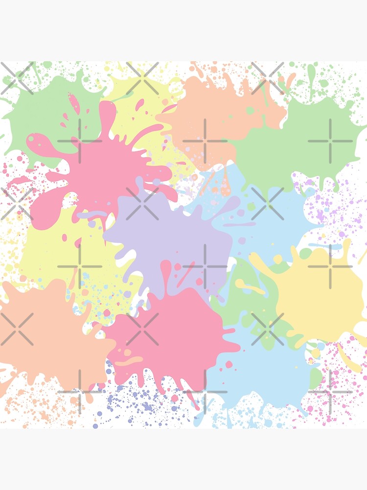 "Pastel Paint Splatter" Poster for Sale by anaguerrero95 | Redbubble