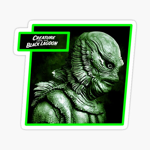 "Creature from the Black Lagoon" Sticker for Sale by Angelbeach | Redbubble