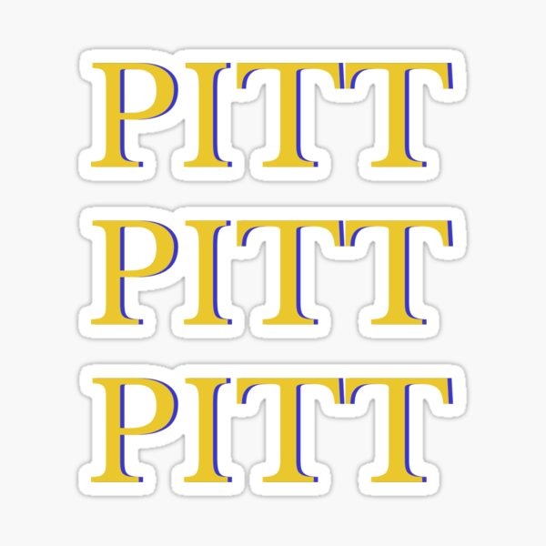 "Hail to Pitt" Sticker for Sale by ohkaylindsey | Redbubble
