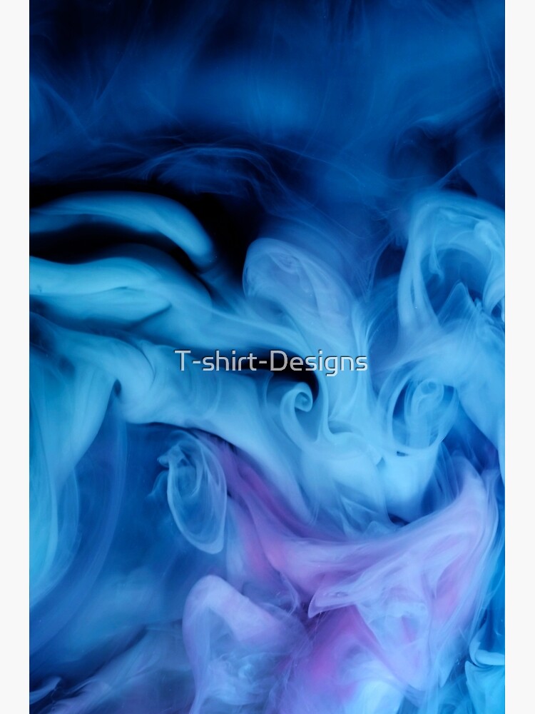 "Abstract Blue Smoke Storm" Poster for Sale by T-shirt-Designs | Redbubble