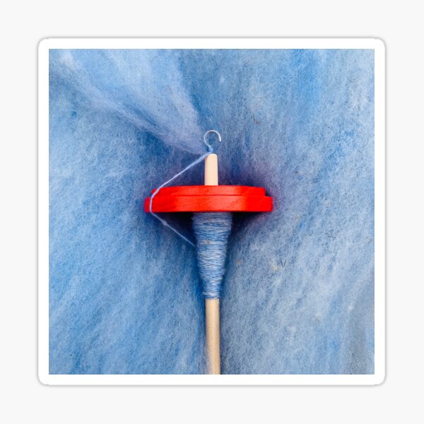 "Drop Spindle" Sticker for Sale by verybritishwool | Redbubble
