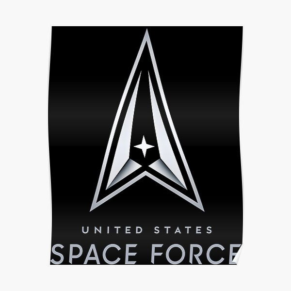 "US Space Force Logo for Dark Colors" Poster by Quatrosales | Redbubble