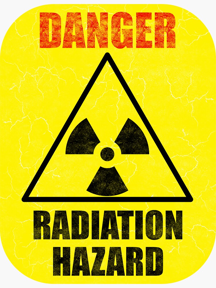 "Danger Radiation Hazard" Sticker for Sale by Obiscidan | Redbubble
