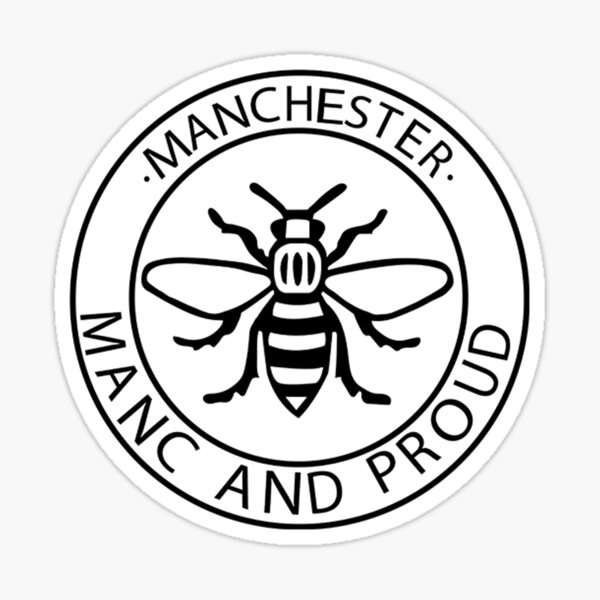 Manchester Bee Logo Stickers | Redbubble