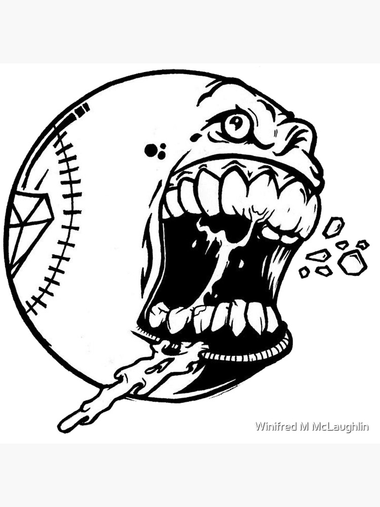 "baseball Art Design Monster" Art Print for Sale by WinifredMcLaugh ...