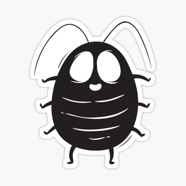"Cute Cockroach" Sticker for Sale by Lauraleashop | Redbubble