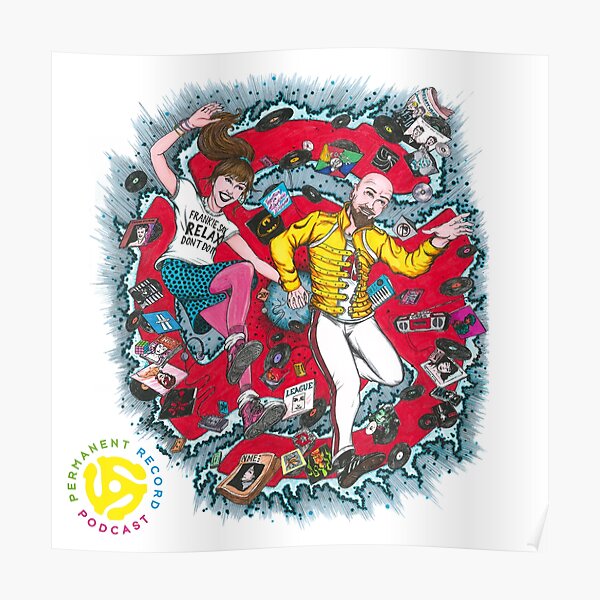 "Permanent Record Podcast (Color)" Poster for Sale by bluezonenetwork ...