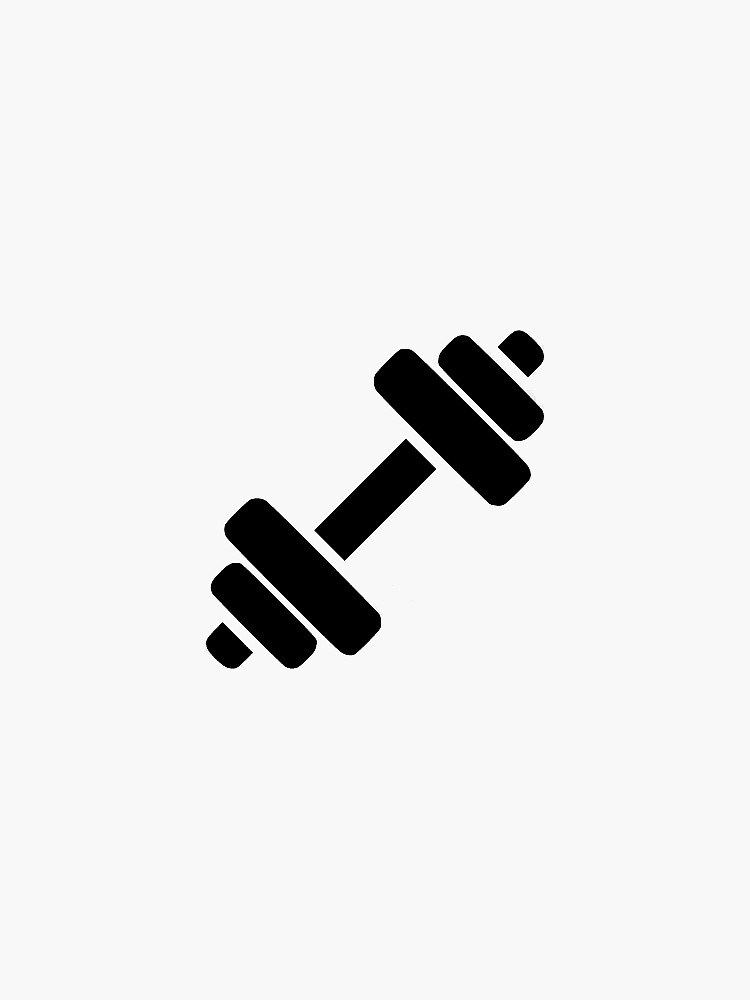 "dumbbells" Sticker for Sale by duhduc | Redbubble