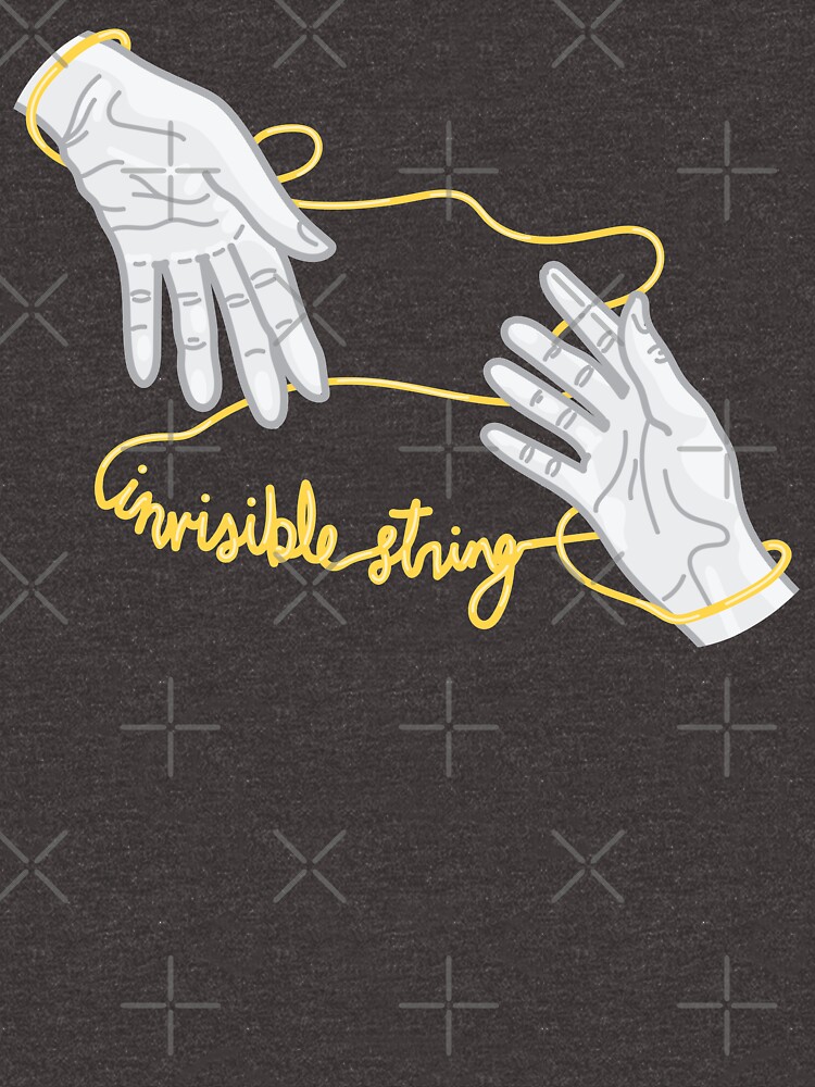 "Invisible String Lyric, "One single golden thread"" T-shirt for Sale ...
