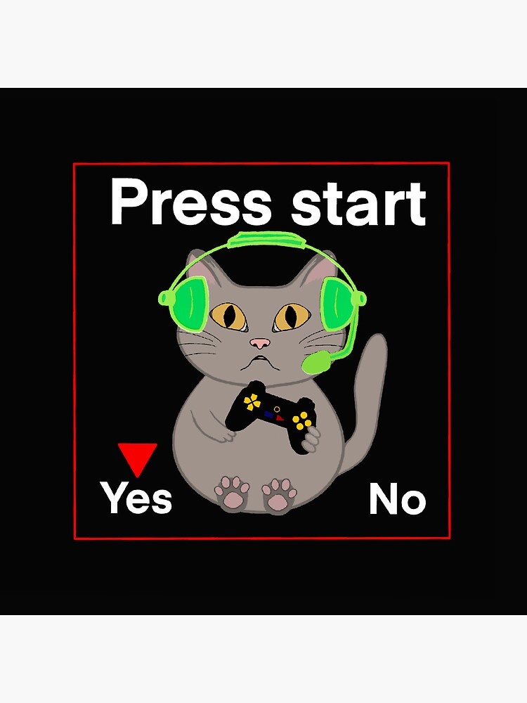 "Gamer cat" Sticker by AnastasiaBardis | Redbubble