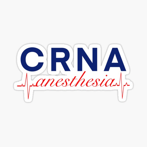 "CRNA anesthesia " Sticker for Sale by Mojocoopy27 | Redbubble