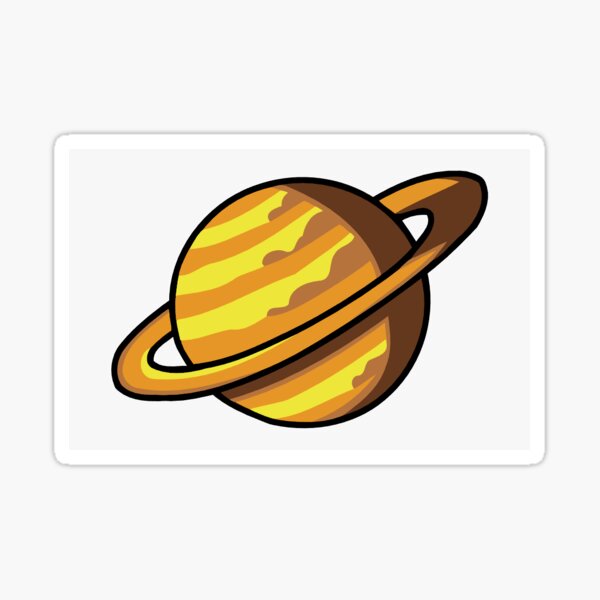 "Saturn Animated Sticker " Sticker by JupiterDesigns | Redbubble
