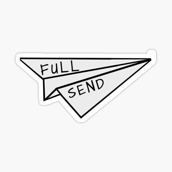 Full Send Airplane Stickers | Redbubble