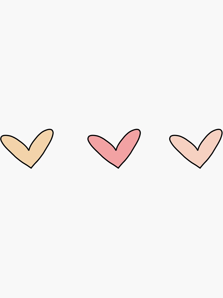 "Heart sticker pack" Sticker by caroldesigns | Redbubble