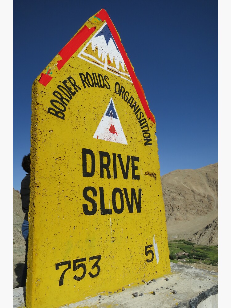 "Drive Slow! Road Sign" Sticker for Sale by ScottBrothers | Redbubble