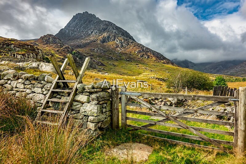 "Way To Tryfan Mountain" by Adrian Evans | Redbubble