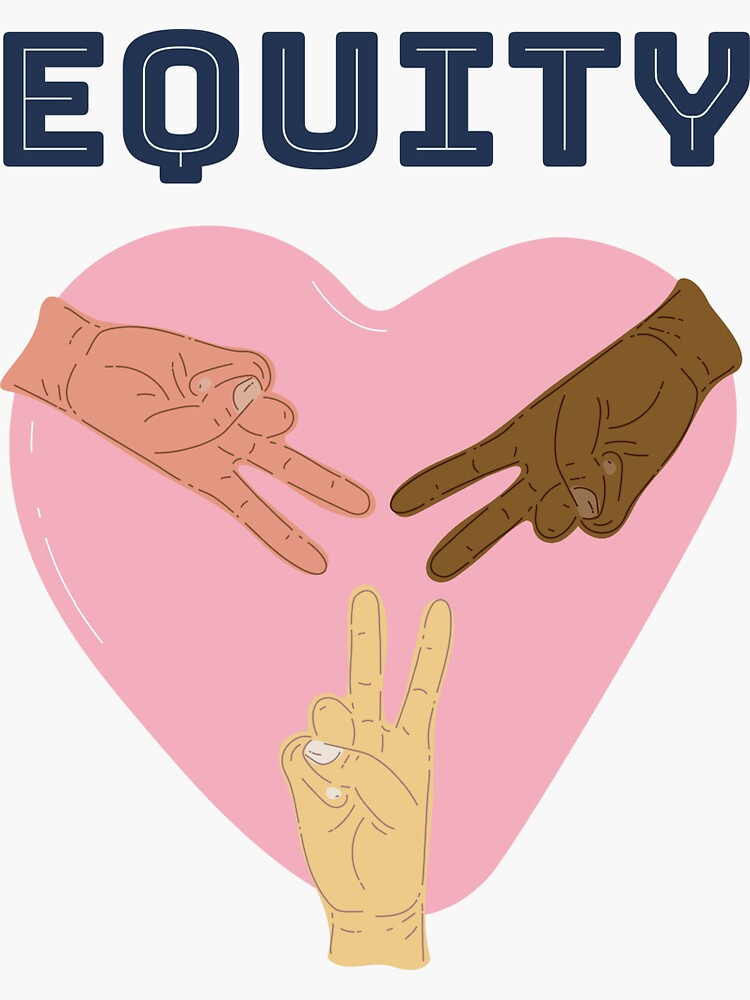"EQUITY" Sticker for Sale by cvt01 | Redbubble