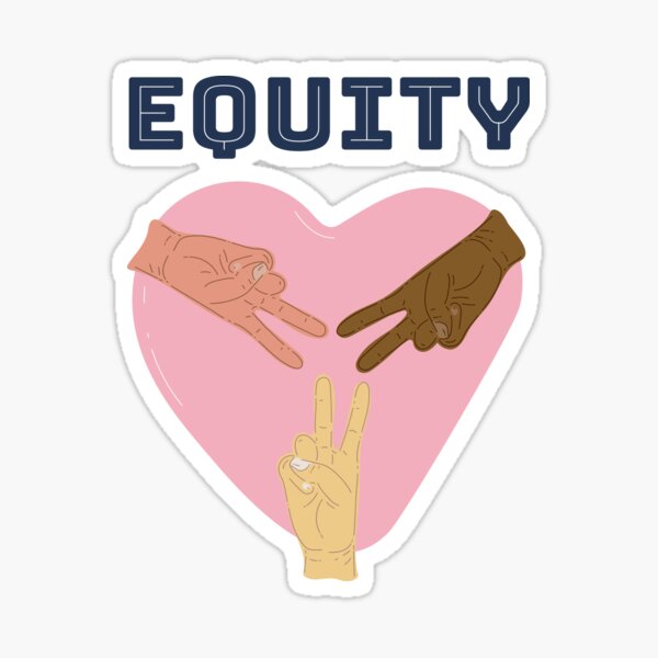 "EQUITY" Sticker for Sale by cvt01 | Redbubble
