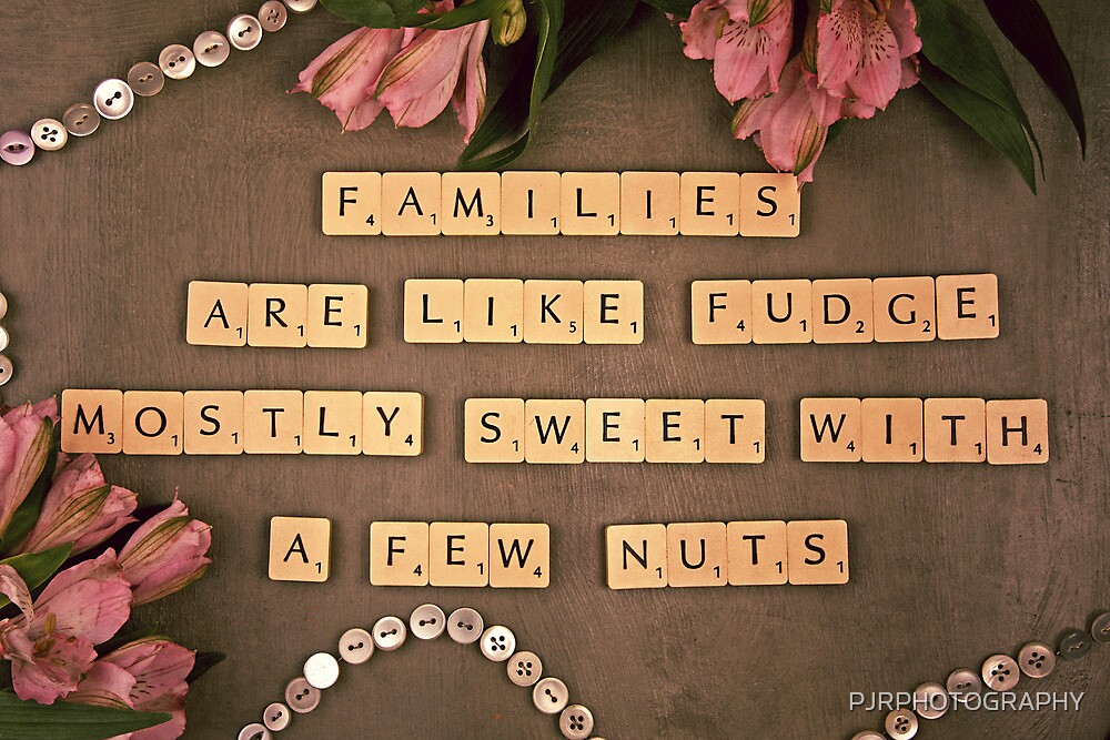 "Families Scrabble Letters" by PJRPHOTOGRAPHY | Redbubble