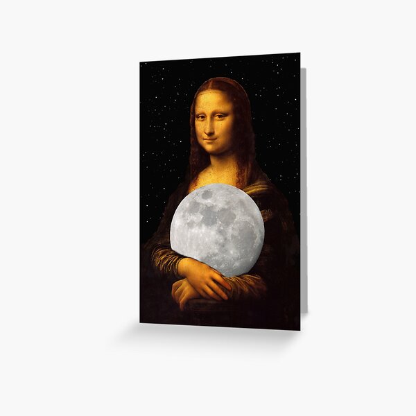 "Moona Lisa" Greeting Card for Sale by Mythos57 | Redbubble
