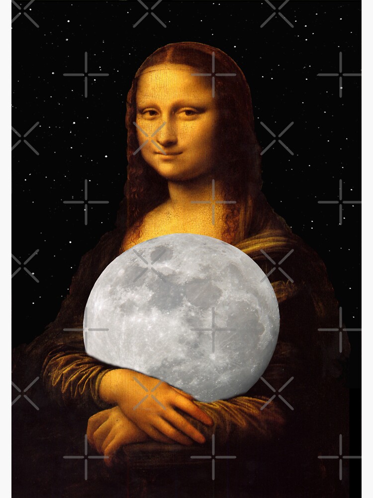 "Moona Lisa" Sticker for Sale by Mythos57 | Redbubble
