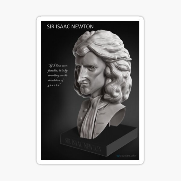 "Sir Isaac Newton" Sticker for Sale by gogovlas | Redbubble