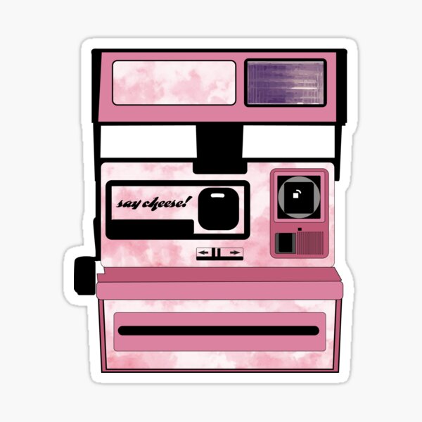 "Polaroid: Pink Watercolor" Sticker for Sale by peytonazar | Redbubble