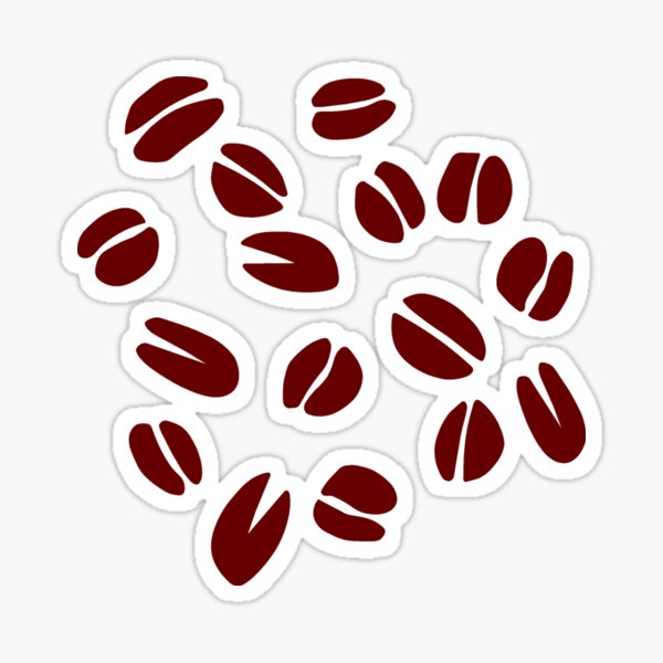 "Coffee Beans" Sticker for Sale by sweetsixty | Redbubble