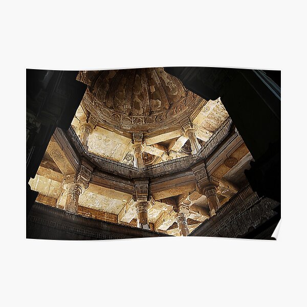 "Antique Stepwell Architecture Monument, Gujarat, India" Poster for ...