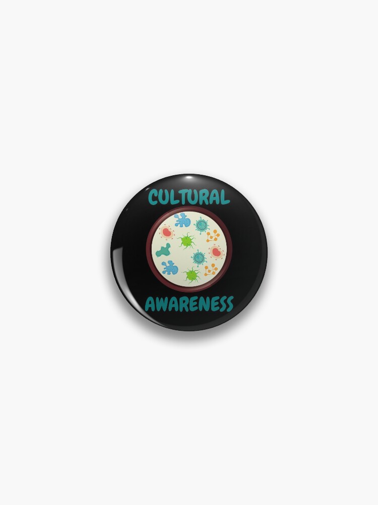 "CULTURAL AWARENESS FUNNY Laboratory Science Microbiology" Pin for Sale ...