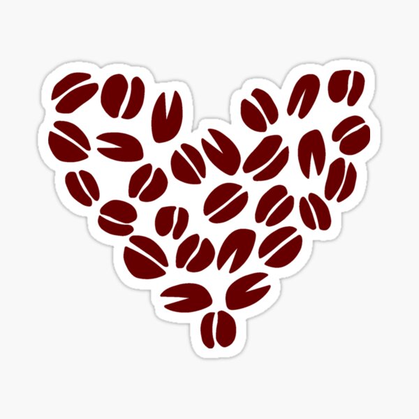 Coffee Bean Stickers | Redbubble