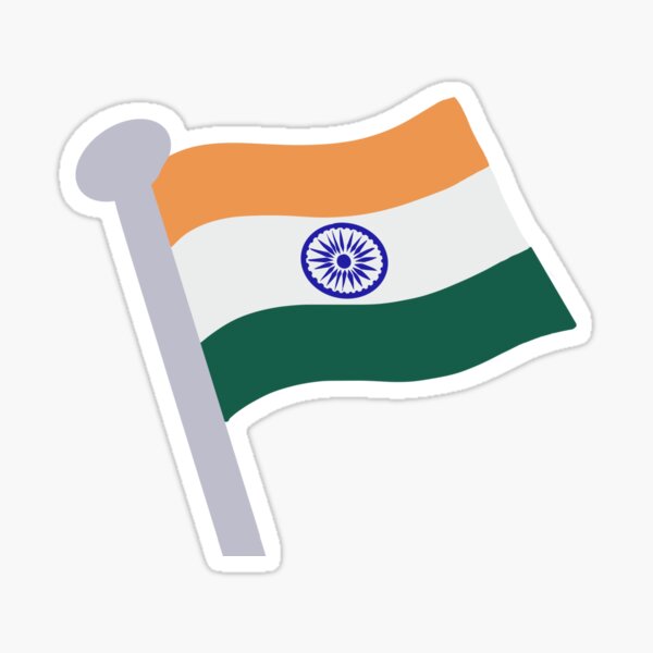 "Indian Flag" Sticker for Sale by manofsheel | Redbubble