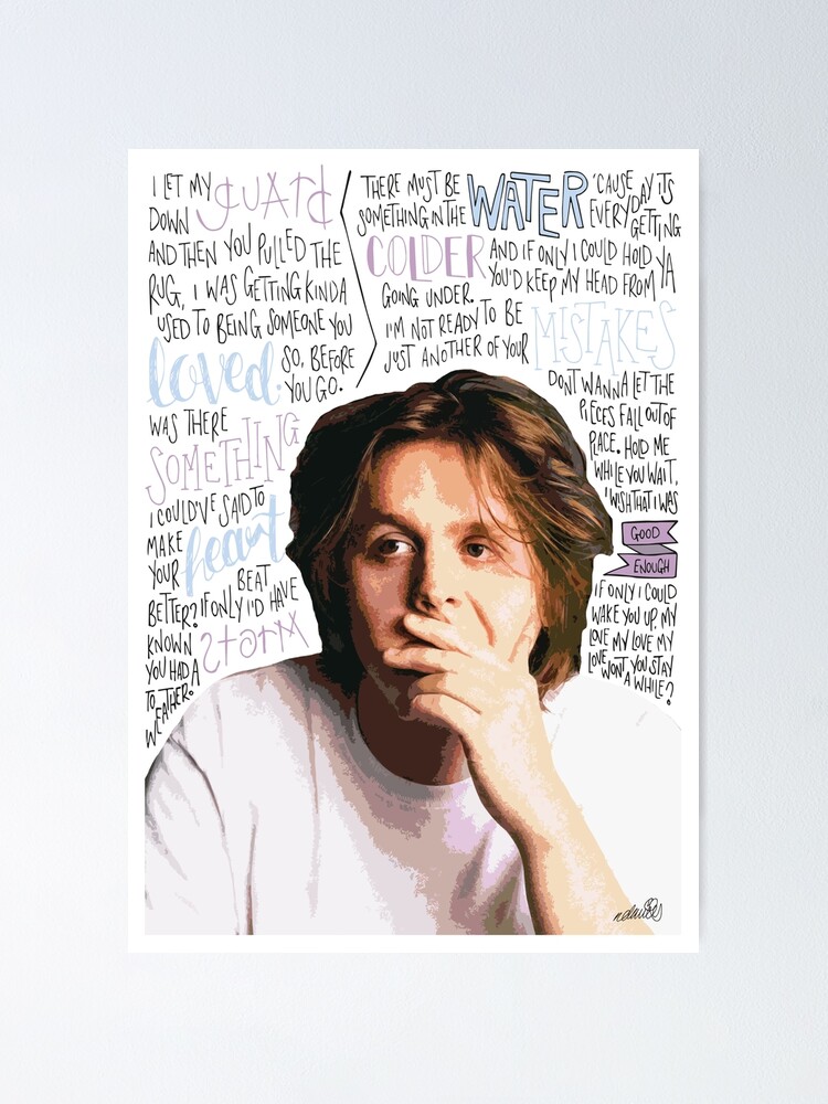"Lewis Capaldi" Poster by Naomillustrates | Redbubble
