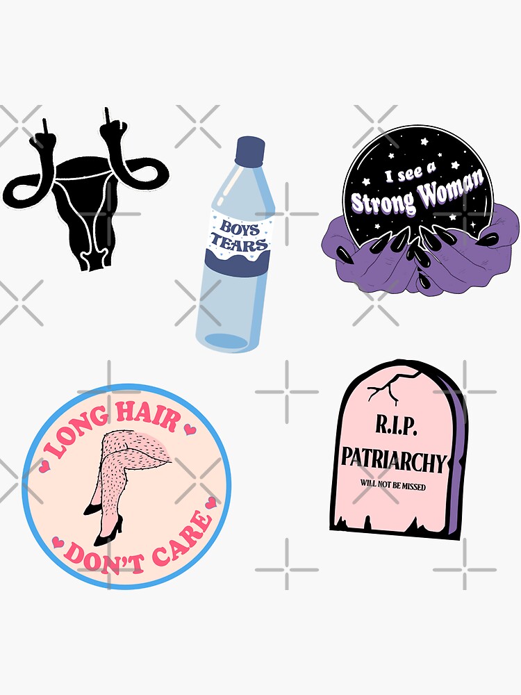 "Cute Feminist Sticker Pack" Sticker for Sale by albsbubble | Redbubble