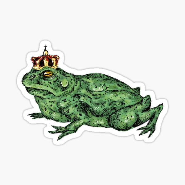 "Royal Toad" Sticker by CharlieCreature | Redbubble
