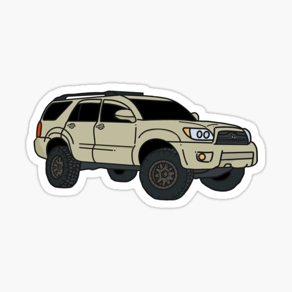 "Toyota 4Runner" Sticker for Sale by SamHord | Redbubble