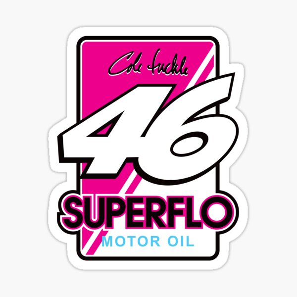 "#46 Superflo Cole Trickle Days of Thunder Illustration" Sticker for ...