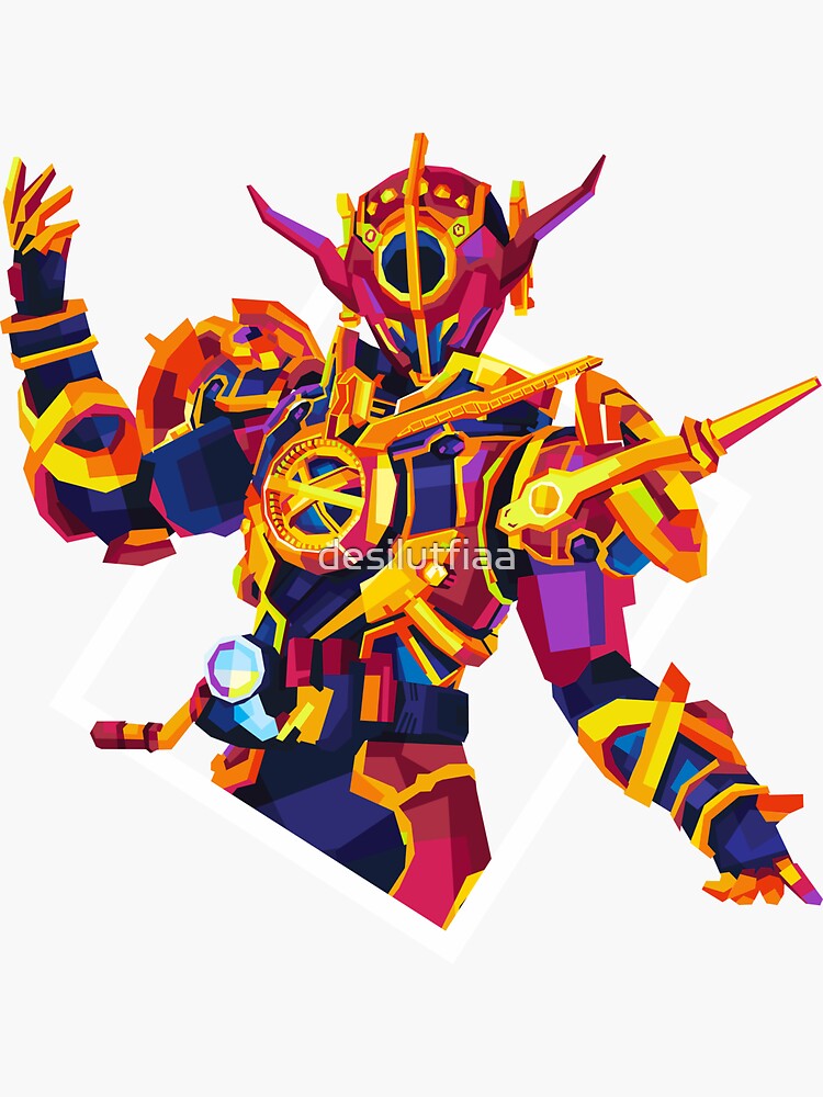 "Kamen Rider Evolt" Sticker for Sale by desilutfiaa | Redbubble