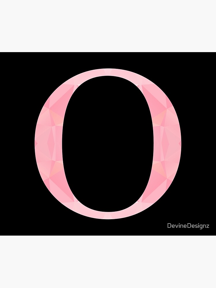 "O Letter Pink " Poster by DevineDesignz | Redbubble