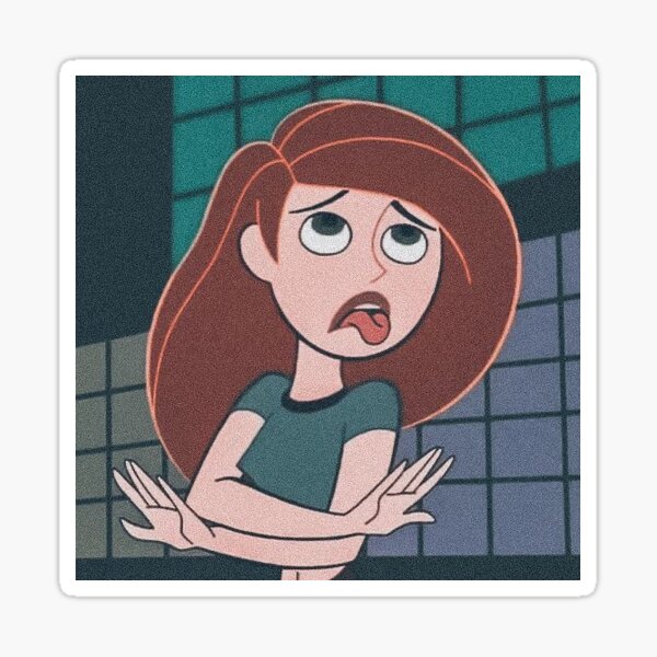 "Kim possible sticker" Sticker by Nawaal1 | Redbubble