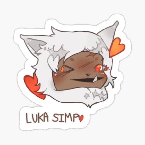 "Fer.al Luka Simp" Sticker for Sale by Imusayo | Redbubble