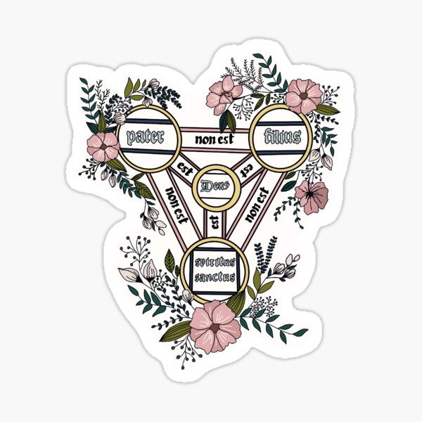 "Floral Trinity" Sticker by sabinaschwab | Redbubble