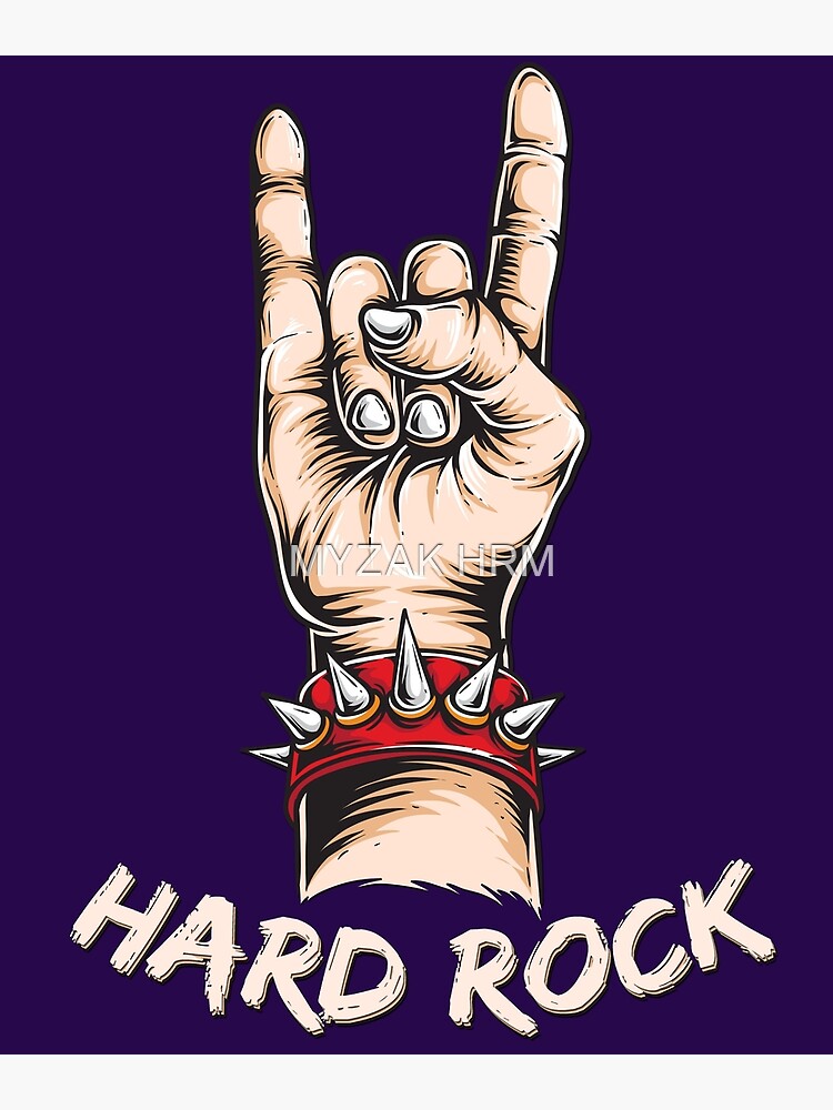 "Hard Rock Hand" Poster by Ouss-HRM | Redbubble