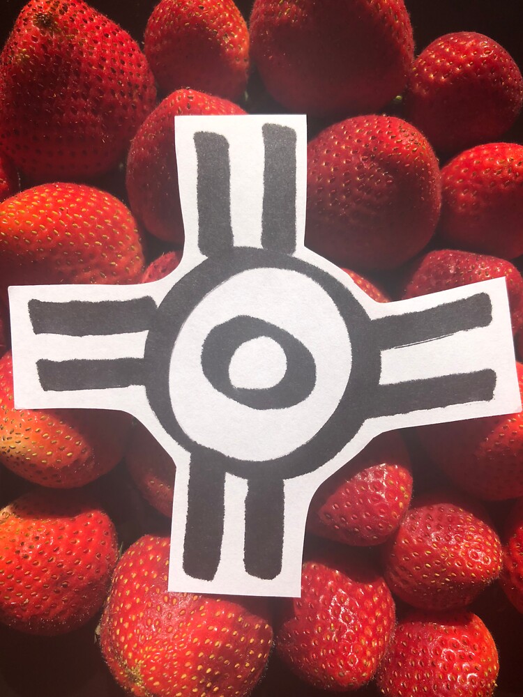 "Strawberries Native American Symbol" Sticker for Sale by 520Sunmoney ...